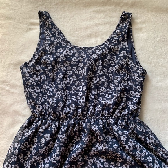 Divided | Dresses | Divided By Hm Blue Floral Dress Size 2 | Poshmark
